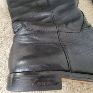 Coach | Shoes | Coach Black Leather Riding Boots | Poshmark